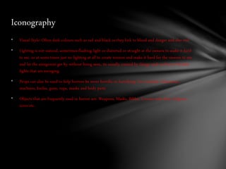 Genre conventions horror A-level Media | PPTX