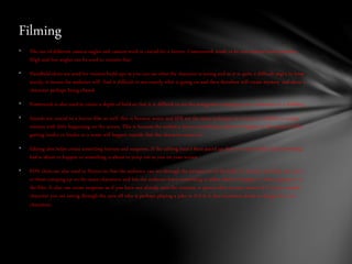 Genre conventions horror A-level Media | PPTX