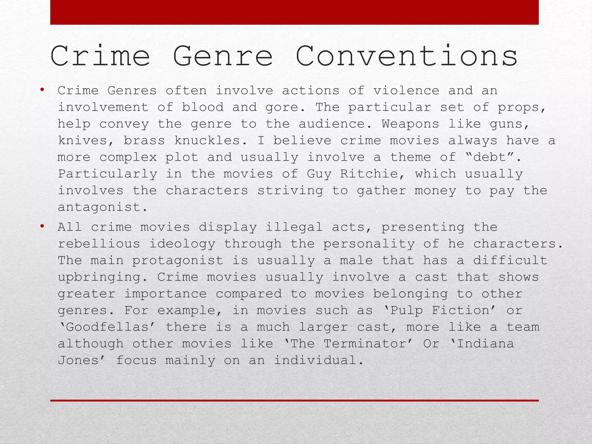 Genre Conventions Research | PPTX