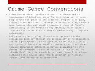 Genre Conventions Research | PPTX