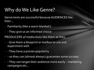 A2 Media Studies Genre | PPTX