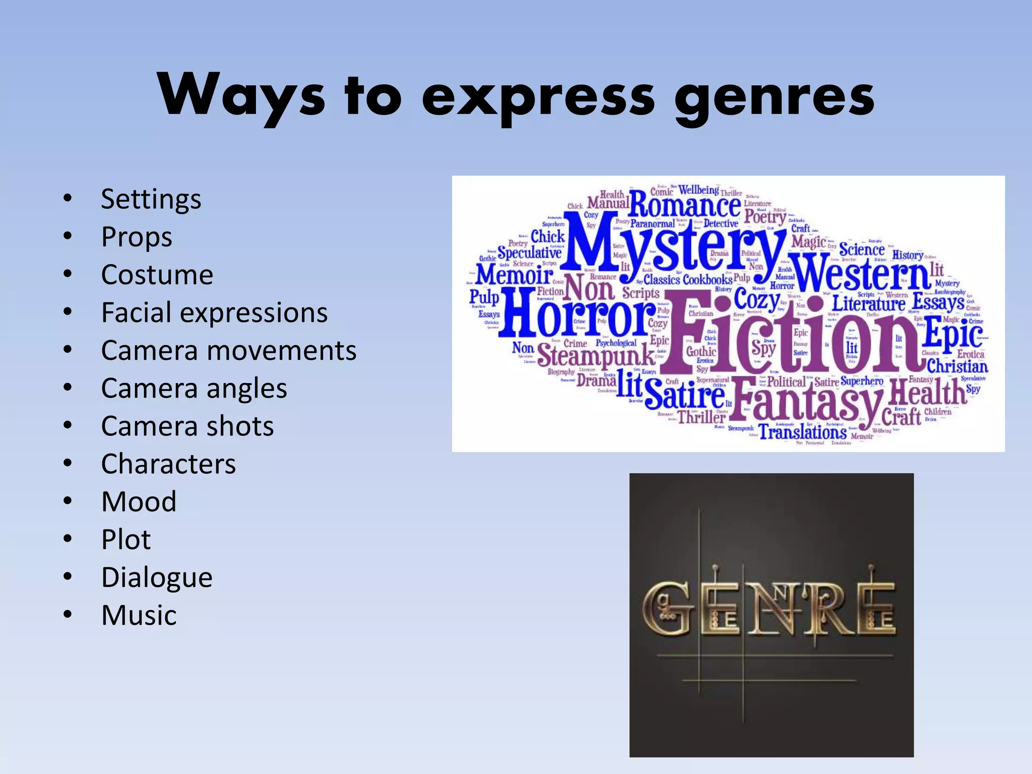 Genre homework (1) | PPTX