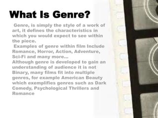 Genre in short film | PPTX
