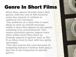 Genre in short film | PPTX