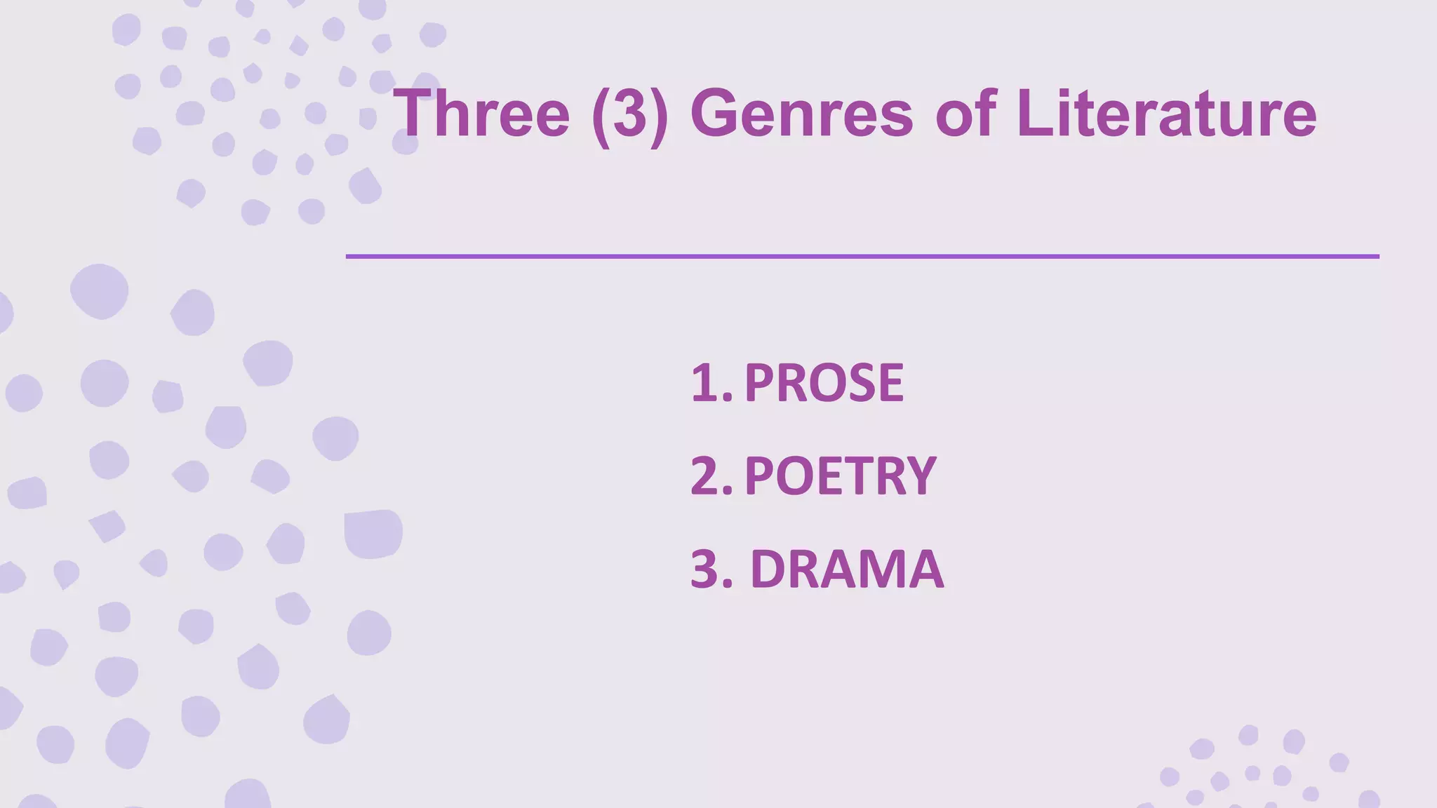 Genres of Literature | PPTX