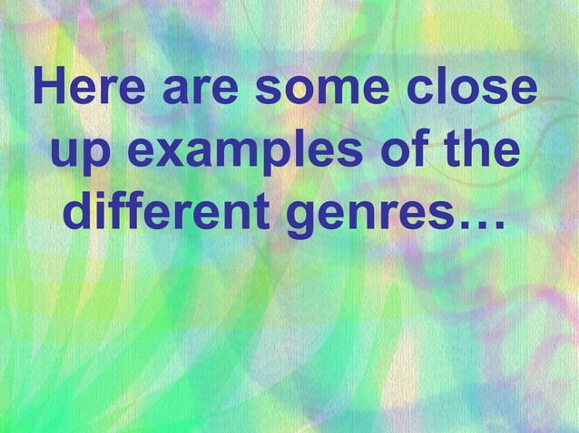 Genres Introduction for Lower Elementary Students