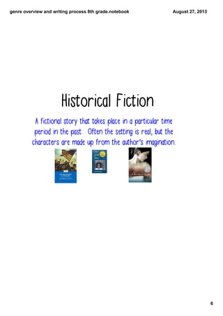 Genre overview 8th grade 8 27-13 | PDF