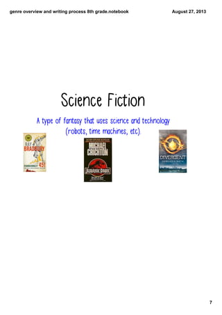 Genre overview 8th grade 8 27-13 | PDF
