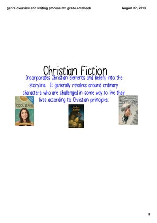 Genre overview 8th grade 8 27-13 | PDF