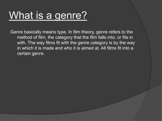 Genre powerpoint | PPT