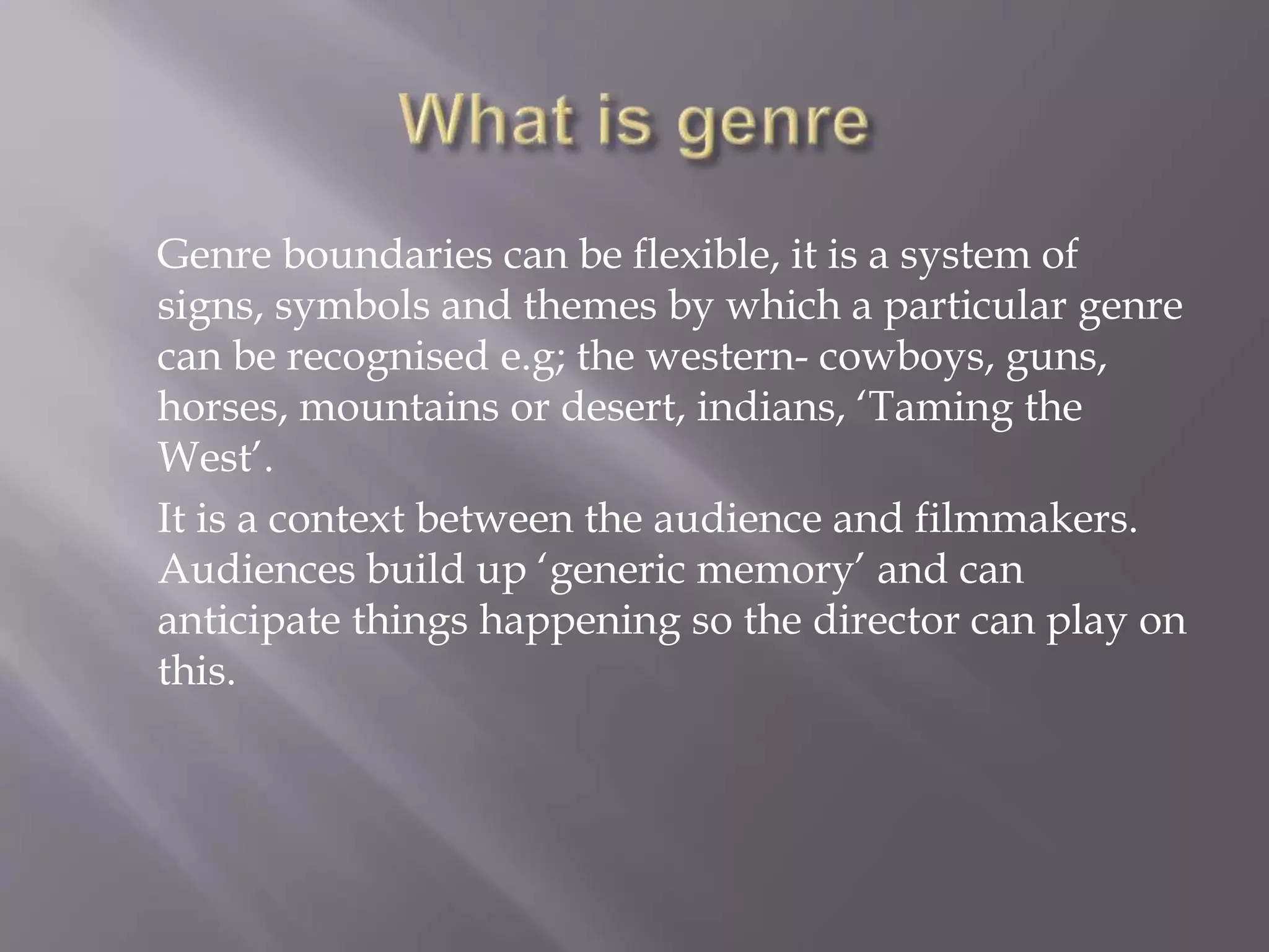 Genre powerpoint | PPT