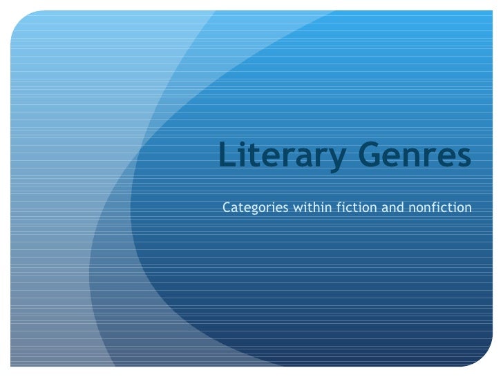 Ppt The Four Main Genres Of Literature Powerpoint