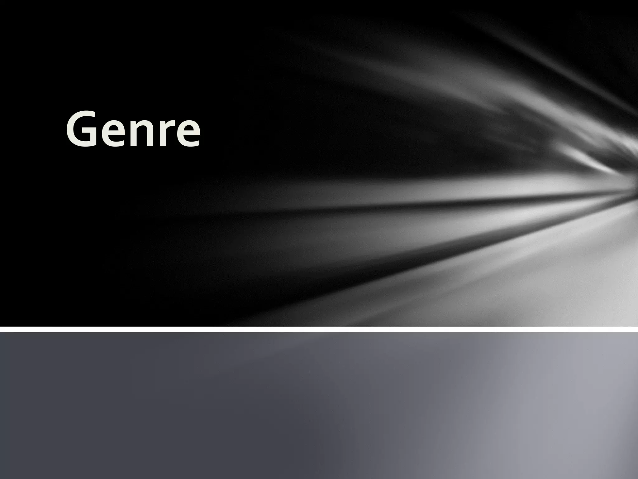 Genre presentation | PPT