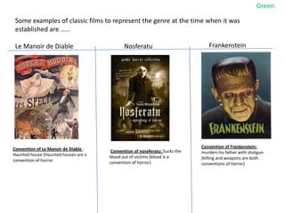 Genre presentation2 | PPTX | Horror | Genres