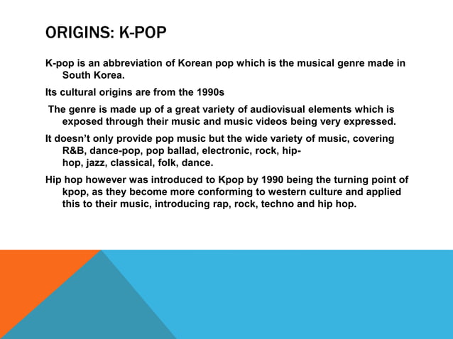 Genre representation - KPop Hip Hop | PPTX | Hip Hop Music | Music