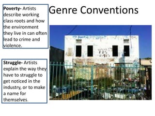 Genre research | PPTX | Hip Hop Music | Music