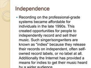 Singer/songwriter Genre Research | PPTX