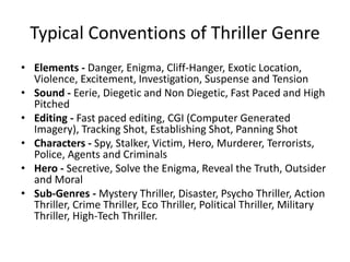 Spy Thriller Genre research | PPT