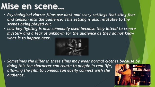 Psychological Horror Genre Research | PPTX | Mental Health | Diseases ...