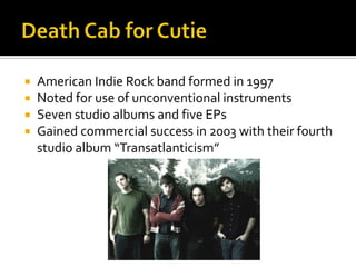 Genre research indie rock | PPT
