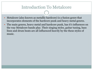Metalcore | PPTX