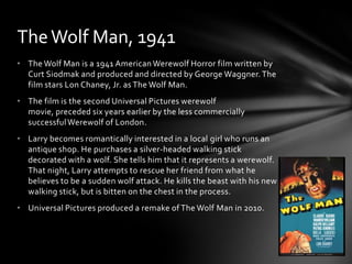 Genre Research - Werewolf Horror | PPT