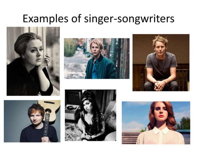 Genre research – singer-songwriter | PPTX | Music | Entertainment