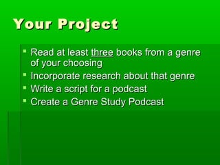 Genres driscoll | PPT