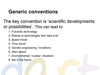 Genre sci fi powerpoint questions | PPTX | Science Fiction | Genres