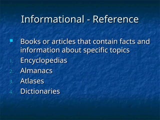 types of Nonfiction.ppt types of Nonfiction | PPT