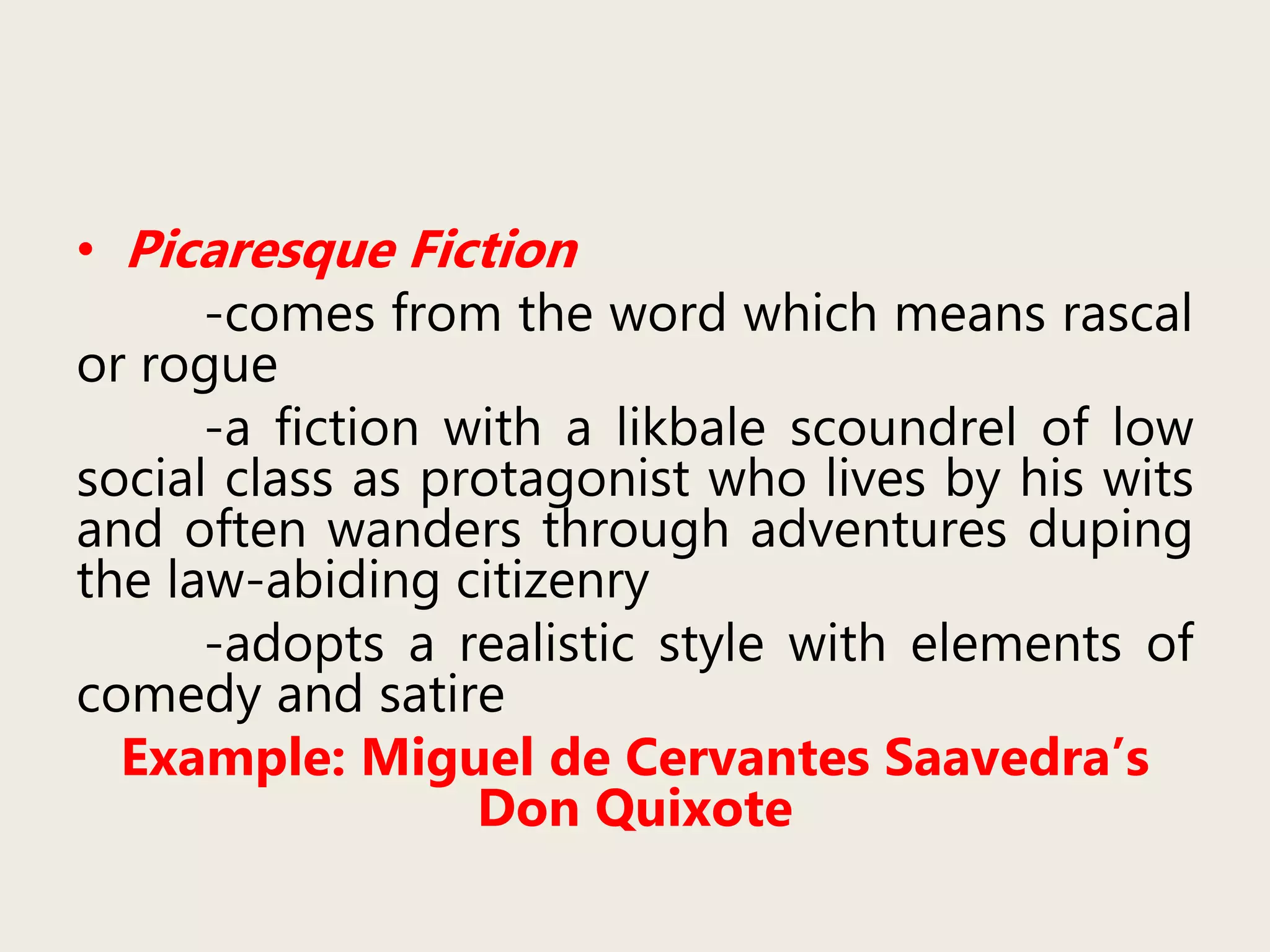 Genres of fiction | PPTX