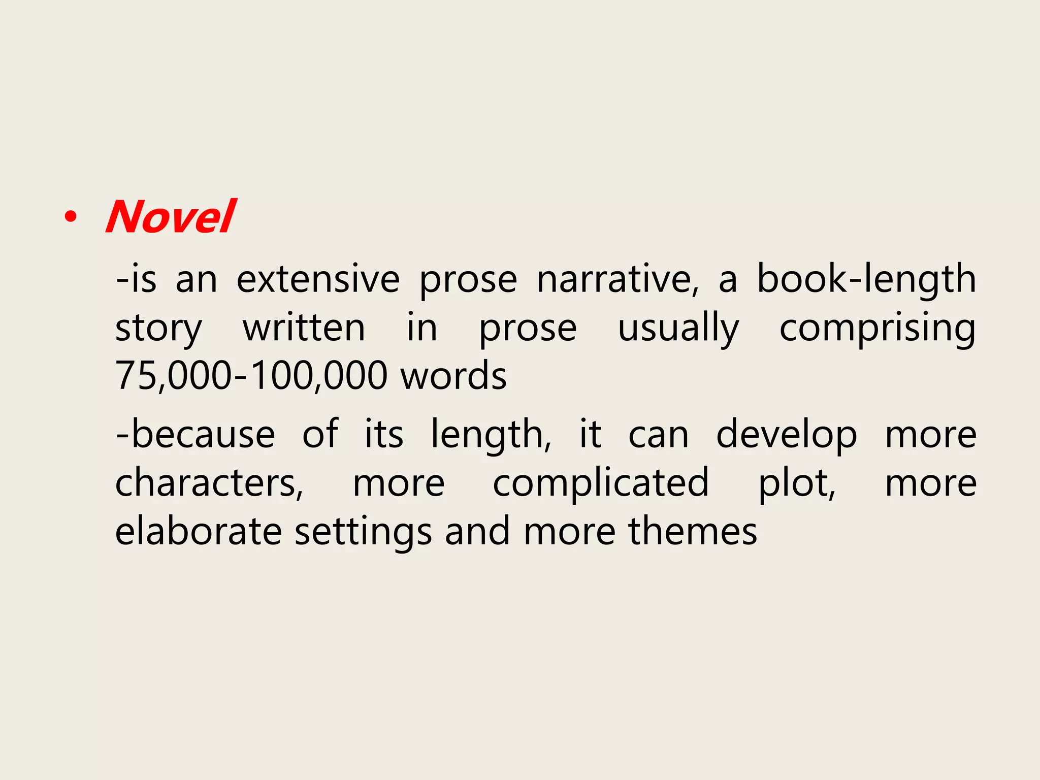 Genres of fiction | PPTX