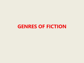 Genres of fiction | PPTX