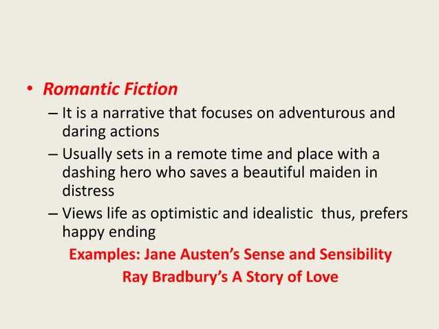 Genres of fiction | PPTX