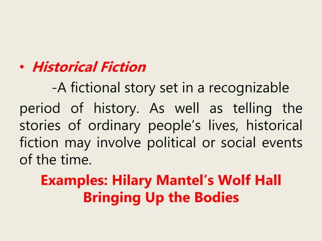 Genres of fiction | PPTX