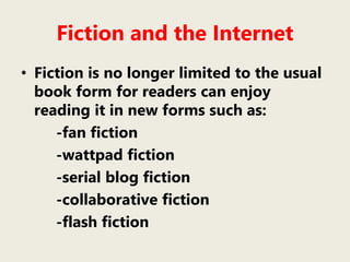 Genres of fiction | PPTX