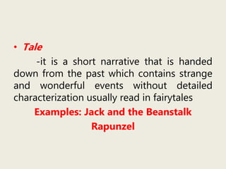 Genres of fiction | PPTX