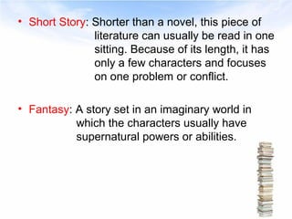 English: Genres of Literatue | PPT