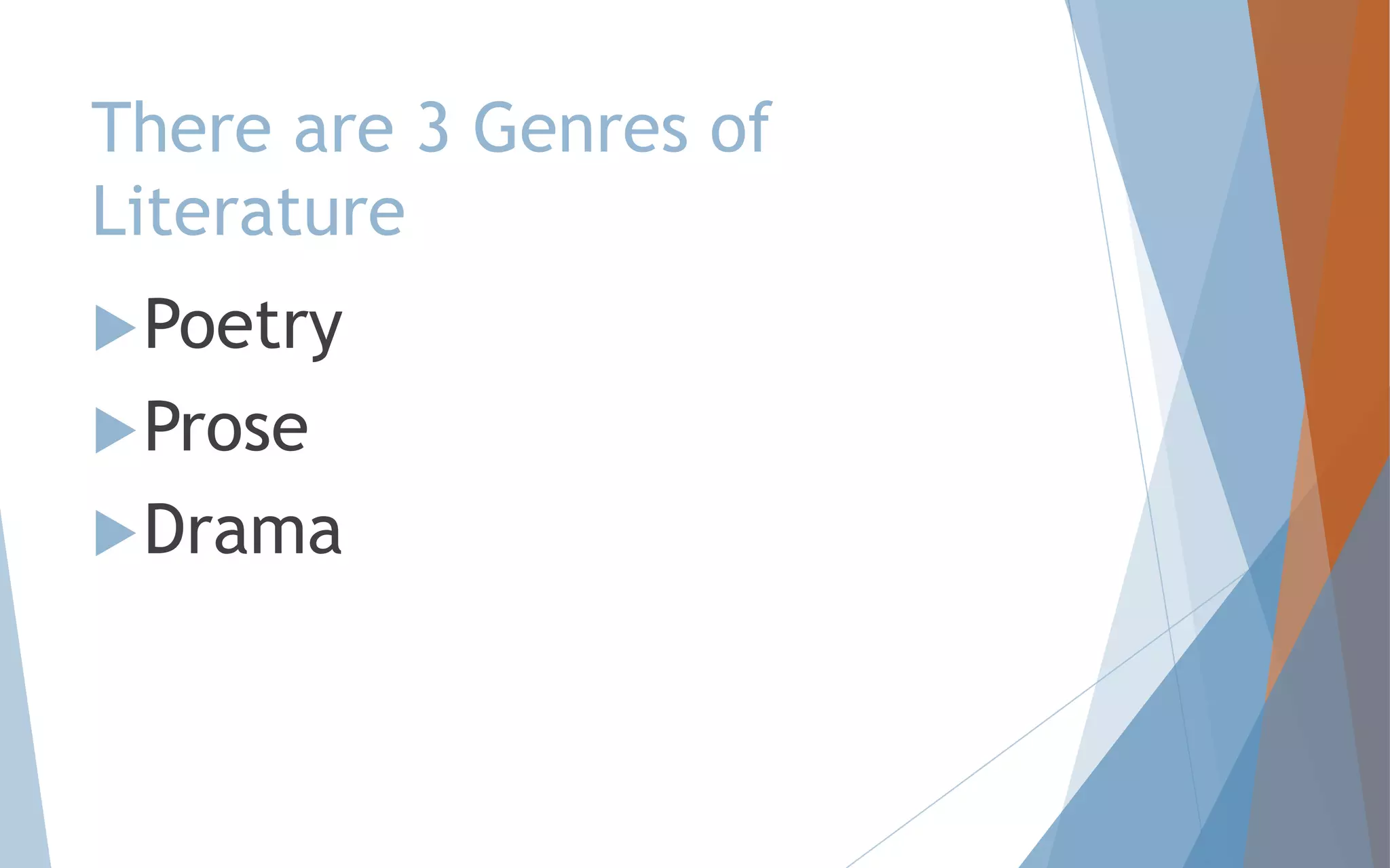 Genres of literature | PPTX