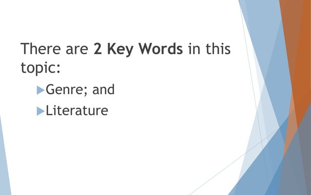 Genres of literature | PPTX