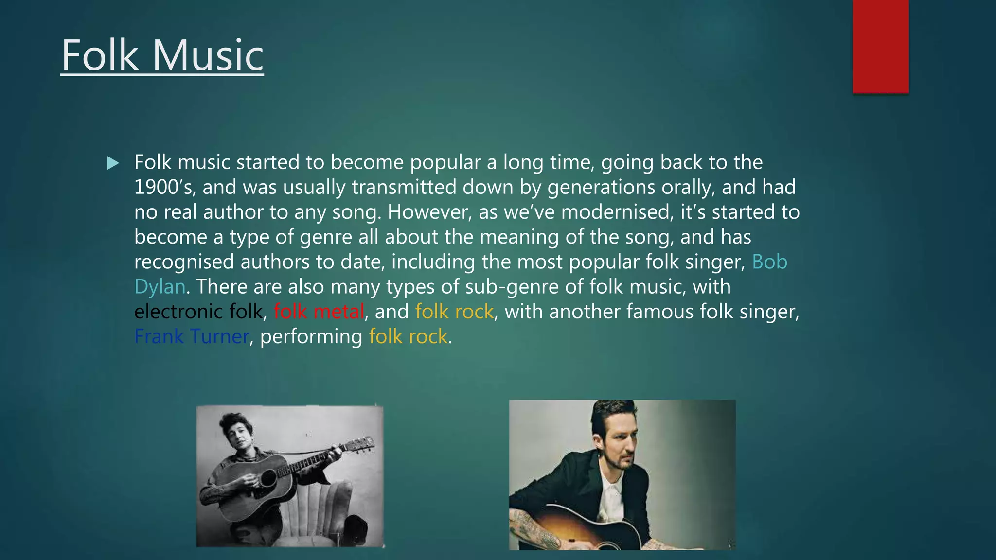 Genres of music | PPTX