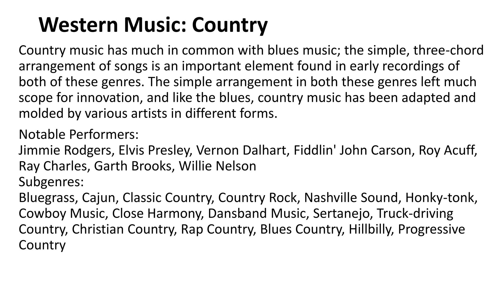 Genres of music | PPTX