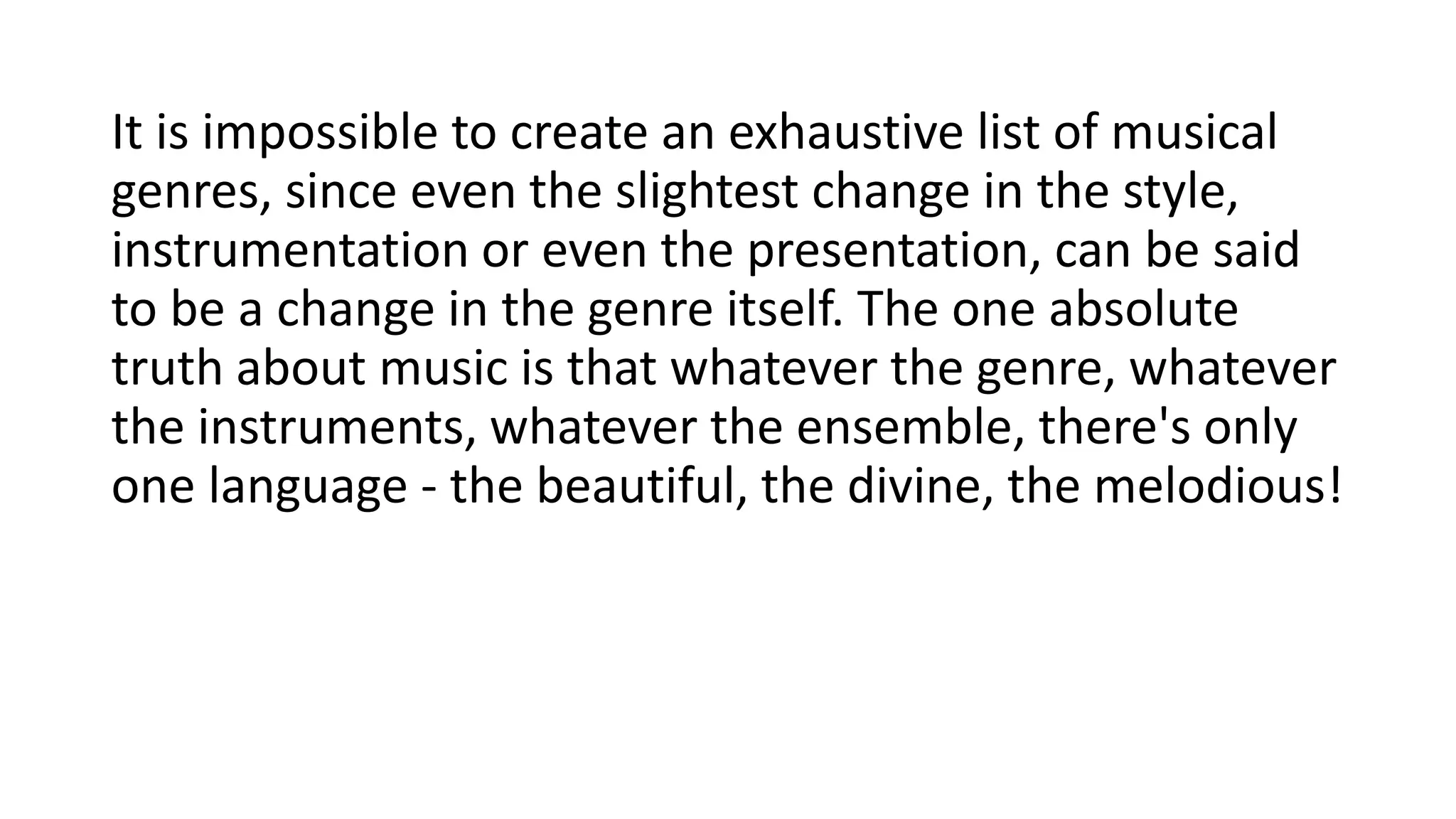 Genres of music | PPTX