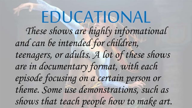 Genres of viewing | PPTX | Family/Children | Genres