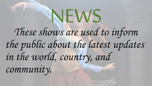 Genres of viewing | PPTX | Family/Children | Genres