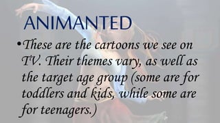 Genres of viewing | PPTX | Family/Children | Genres