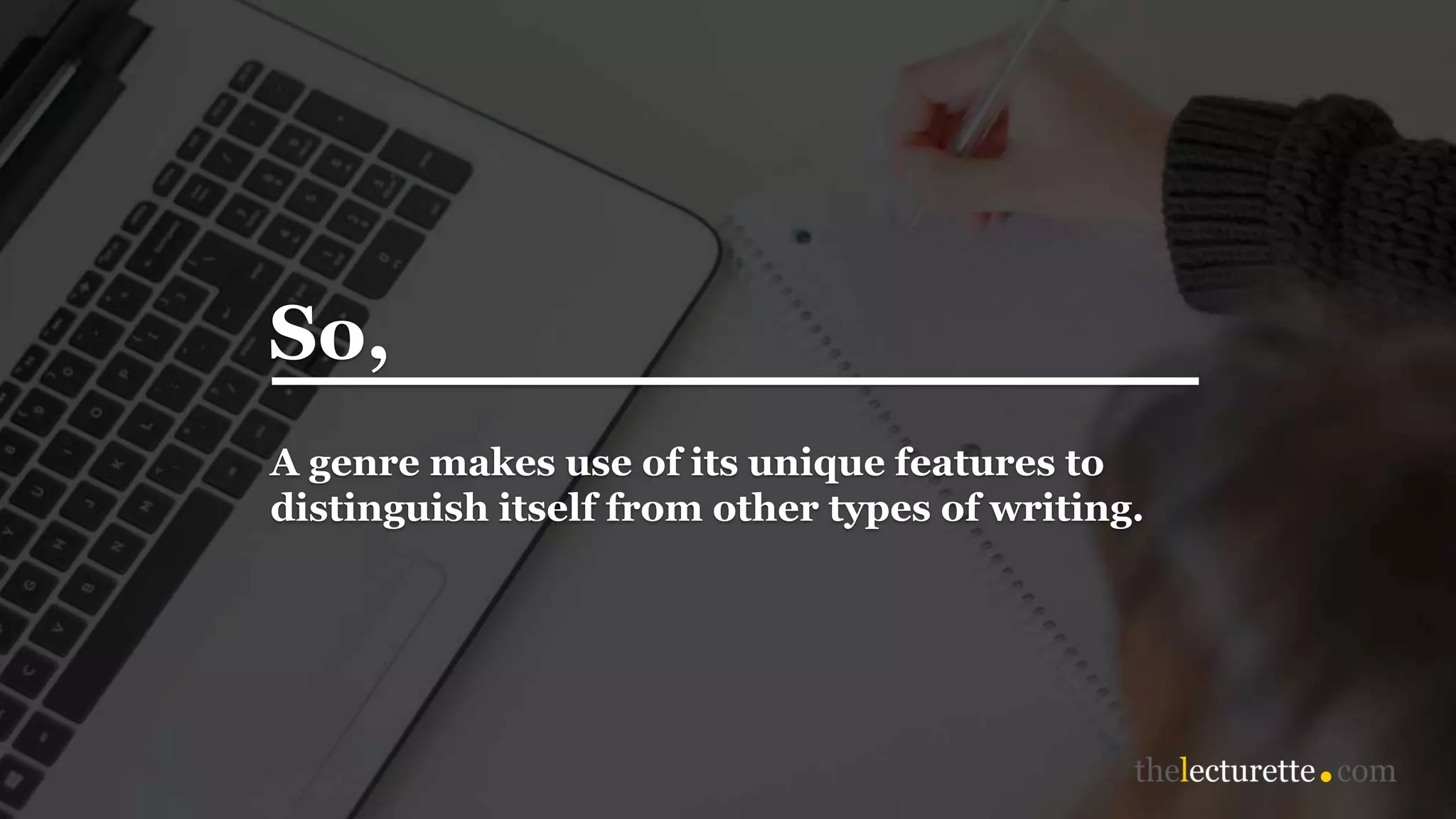 Genres of writing | PPTX