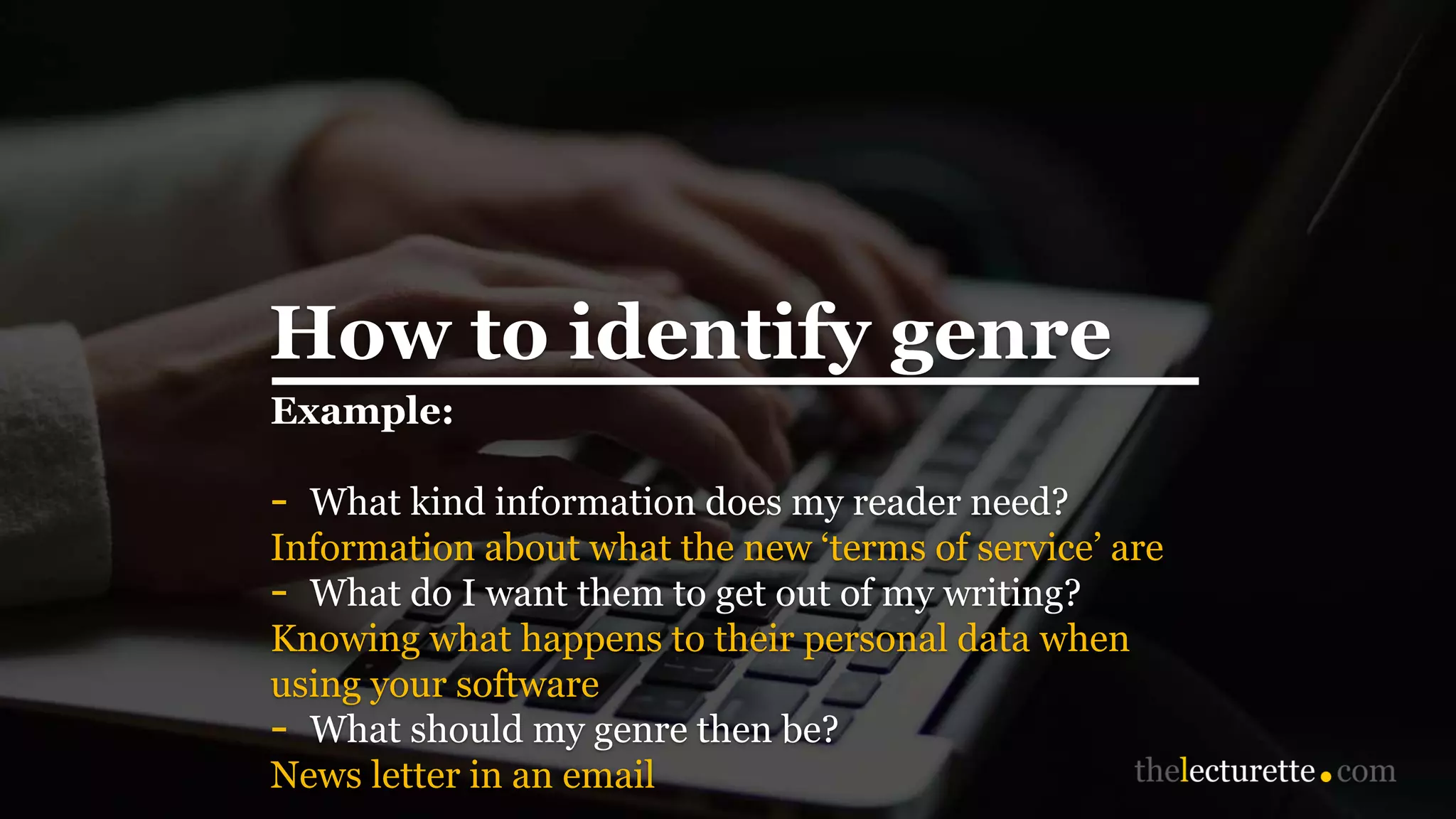 Genres of writing | PPTX