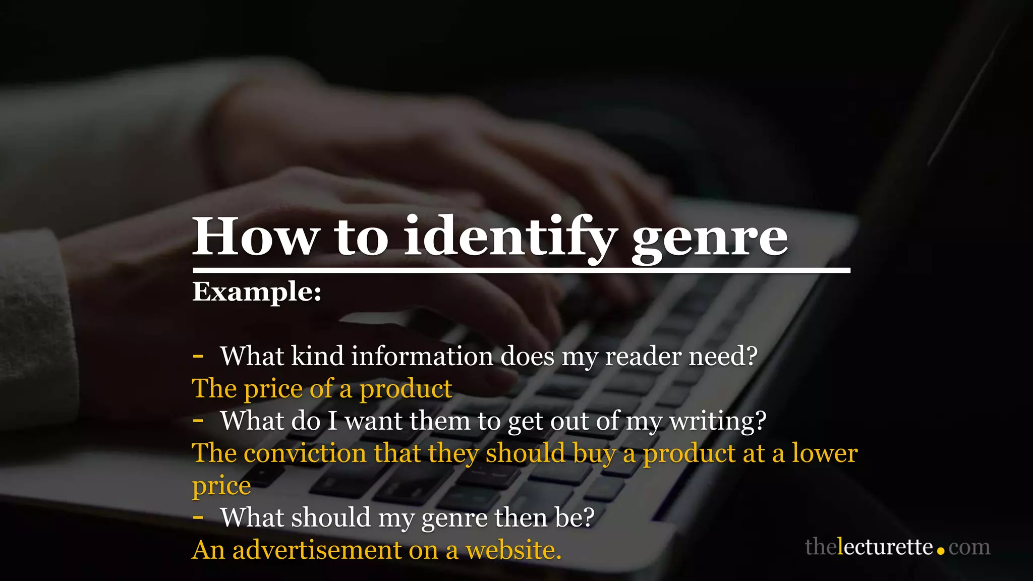 Genres of writing | PPTX