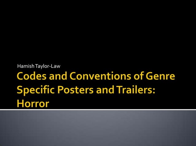 Genre specific trailers | PPT